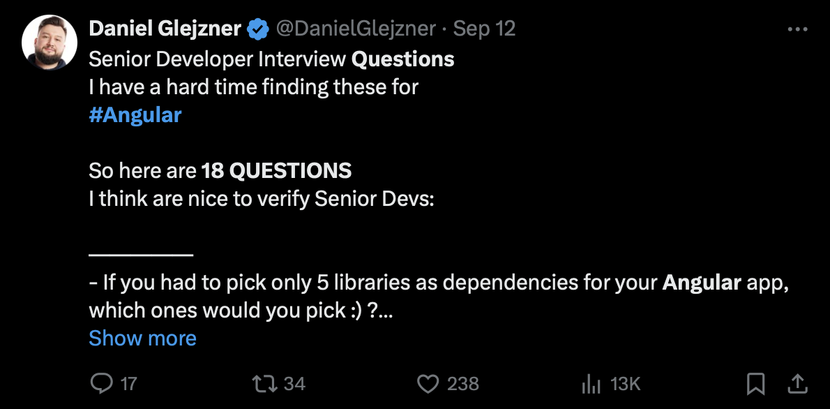 18 Interview Questions answered by Angular Experts [Live Post]