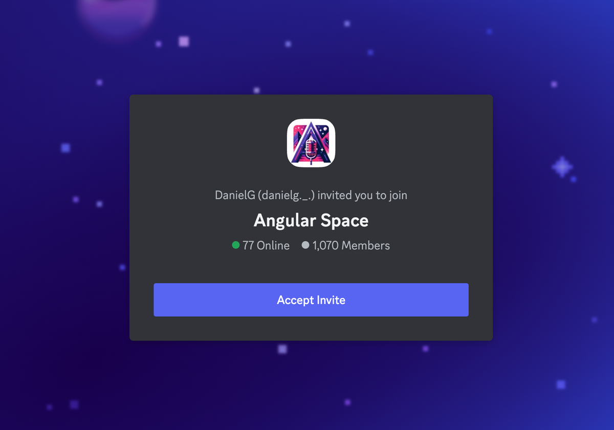 Exclusive Angular Discord Community Invite